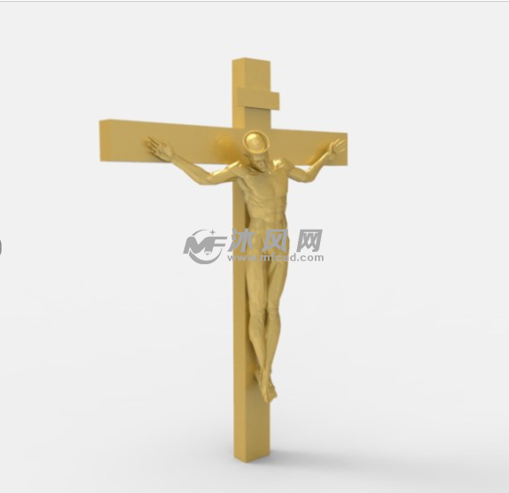 十字架上的耶稣STL文件下载 - 机械设备3d打印模型 - 沐风创客云平台